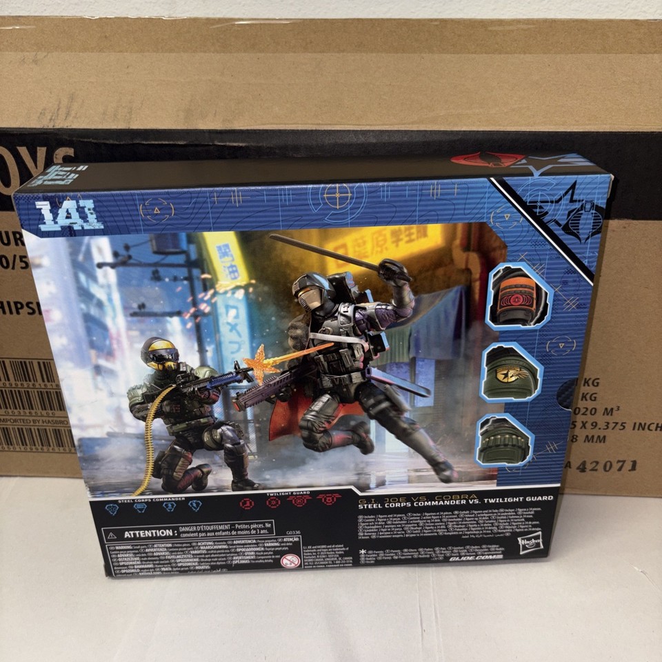 MINTY G.I Joe Classified Series Steel Corps Commander VS Twilight Guard ...