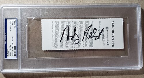 Andy Reid Signed Ticket Authentic Auto PSA/DNA Certified Autograph | eBay