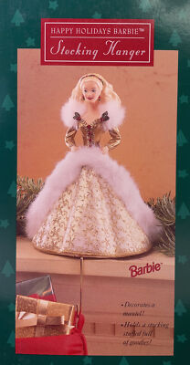 Vintage 1995 Happy Holidays Barbie Stocking Hanger Hallmark 90s ...