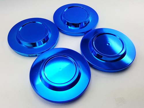 CENTER CAPS HUB Wheels Truck Size 106mm. Blue Chrome 4Pcs. Car Sport ...