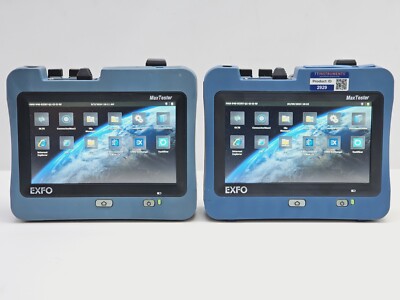 2x EXFO OLTS MAX-940 ICERT QUAD 850/1300/1310/1550 SM MM Fiber ...