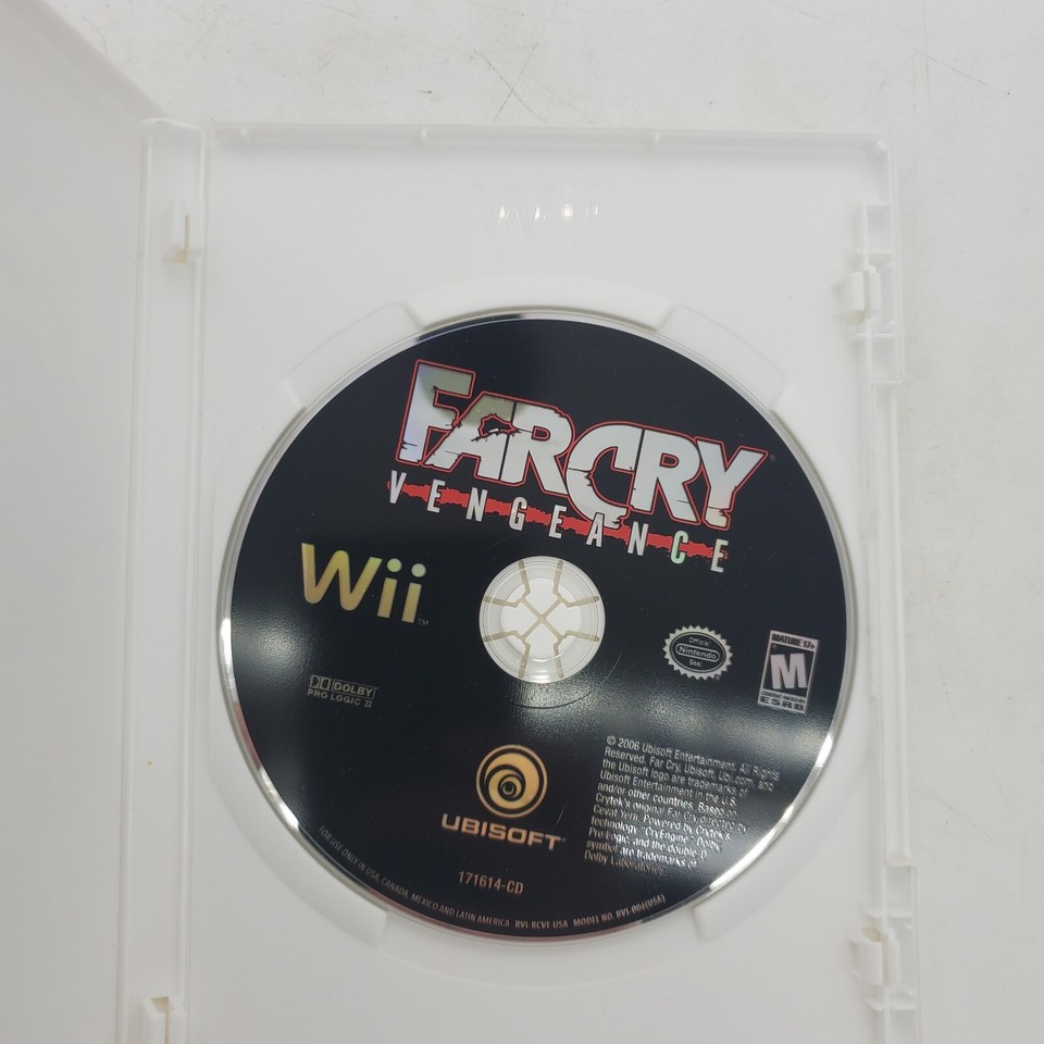 Far Cry Vengeance Nintendo Wii Game Disc + Case Free Fast Shipping ...