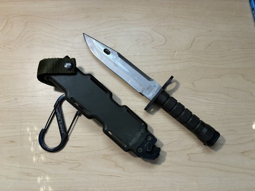 Original M9 Phrobis III Bayonet Knife w/ Scabbard Case REAL GI US ARMY ...