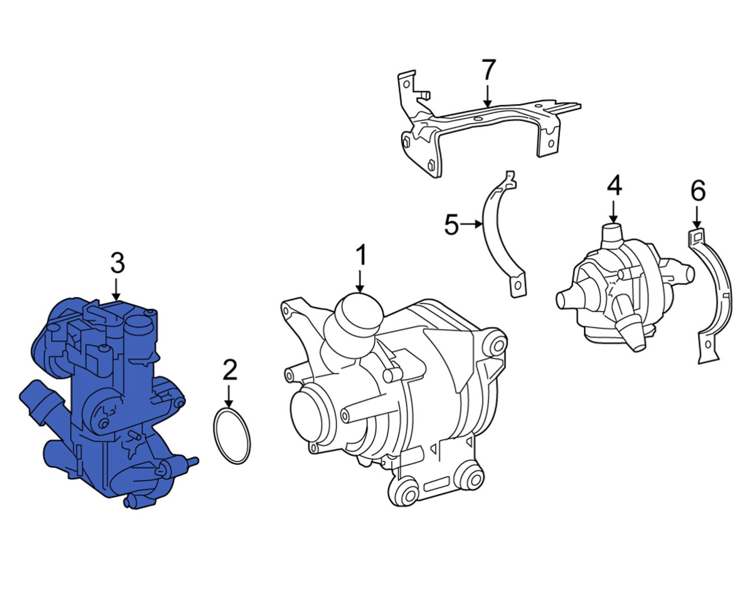 2019 MERCEDES C Class Water Pump A2642001501 for sale online | eBay