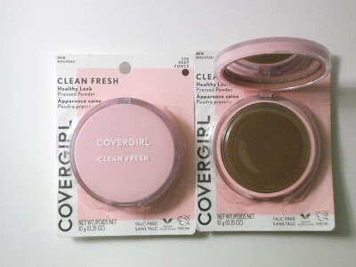(2) COVERGIRL Clean Fresh Healthy Look Pressed Powder Compact 'DEEP ...
