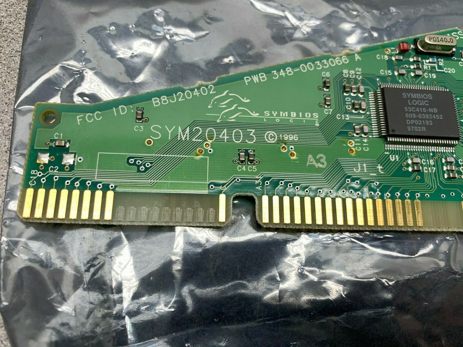 NEW SYMBIOS LOGIC SYM20403 SCSI ADAPTER PWB 348-0033066 A ASSEMBLY 348 ...