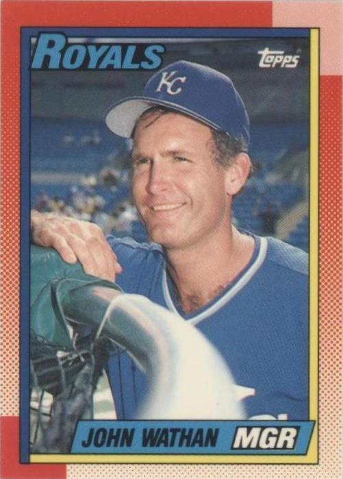 1990 Topps - Team Leaders John Wathan #789 Collector's Edition (Tiffany ...