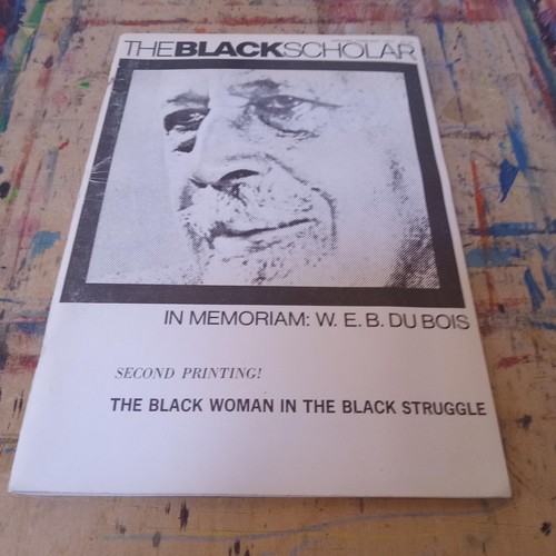 The Black Scholar Vol 1 No 3-4 Jan-Feb 1970 4to SC Pamphlet VG W.E.B ...