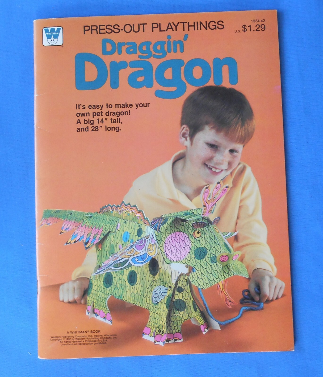 Vintage 1982 draggin’ Dragon PRESS OUT Complete Intact Play Toy | eBay