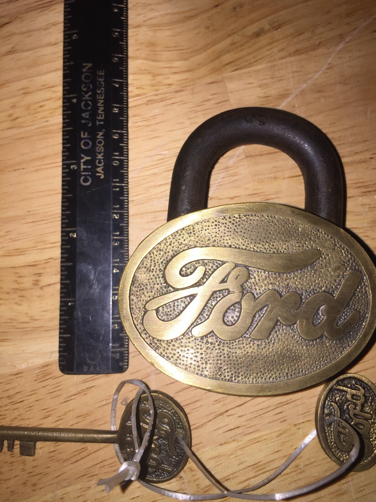 Ford Lock Keys Padlock Key BRASS Set Auto Car Truck Motorcycle Hotrod ...