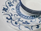 ️ 1 Corelle ARTEMIS *Choose: DINNER or LUNCH PLATE *Cool Blue Floral ...