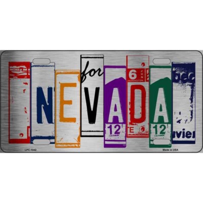 Motorcycle 4" x 7" Nevada License Plate Art Metal Novelty License Plate ...