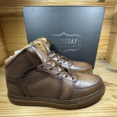 Thursday Boot Company Mens Size 10.5 Everyday Coffee Leather High Top ...