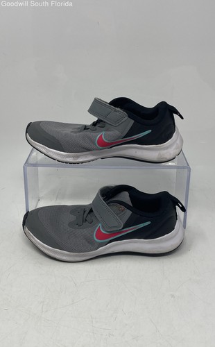 Nike Boys Star Runner 3 DA2777-008 Gray Black Low Top Running Shoes ...