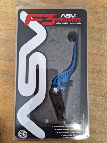 ASV F3 SERIES BRAKE LEVER - SHORT BLUE (ADJUSTABLE) | eBay UK