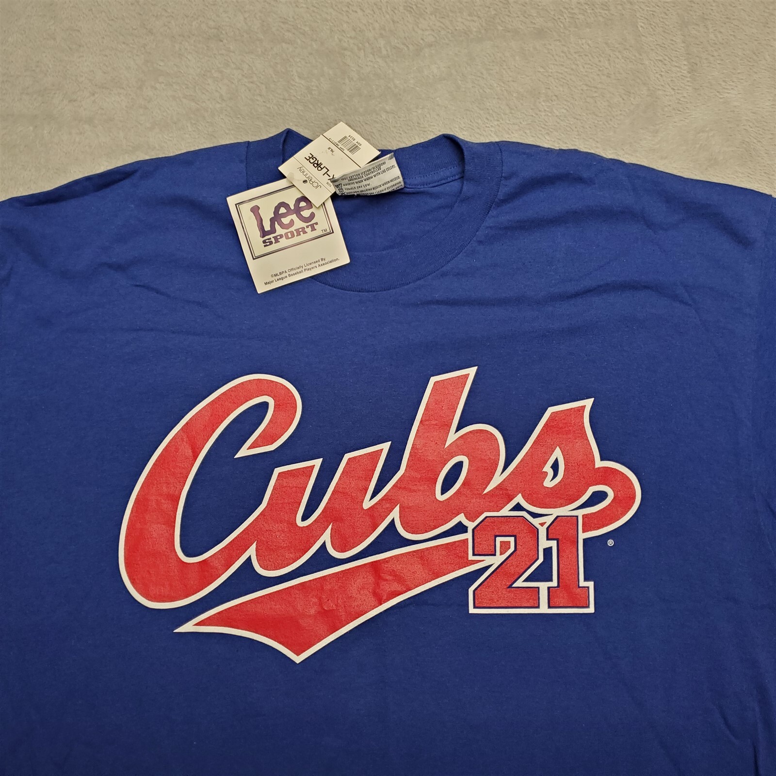 Vintage Chicago Cubs Shirt Mens XL Blue Red MLB Baseball Crew Neck 1999 ...