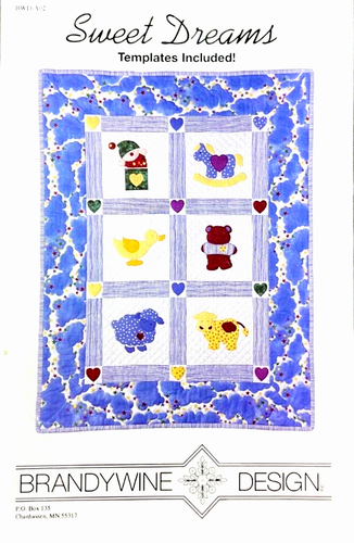 Brandywine Designs Vintage 1995 Crib Quilt Pattern SWEET DREAMS Baby ...