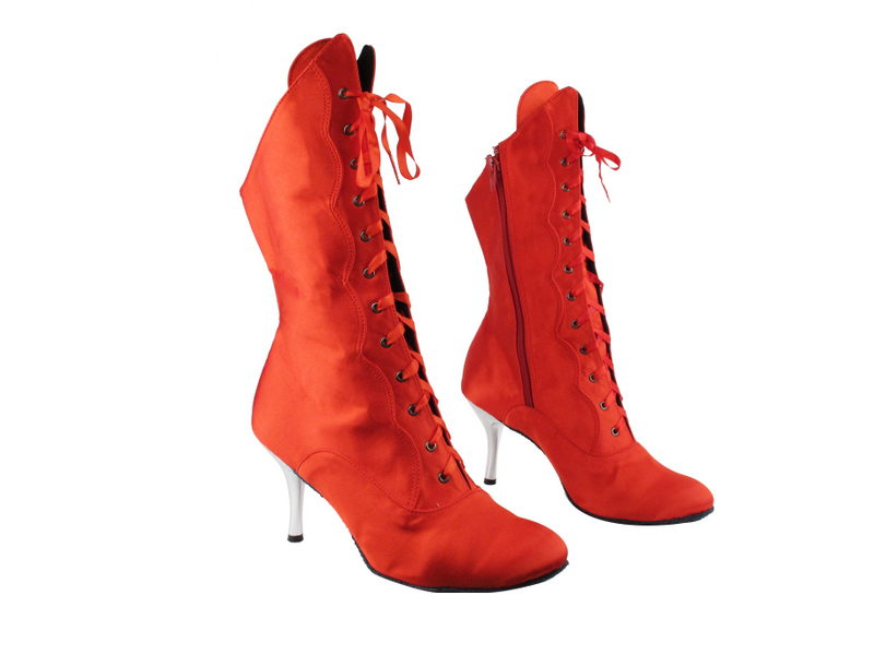 Latin Salsa Very Fine Competitive Dance Boots 3301 - Red, Black, or ...