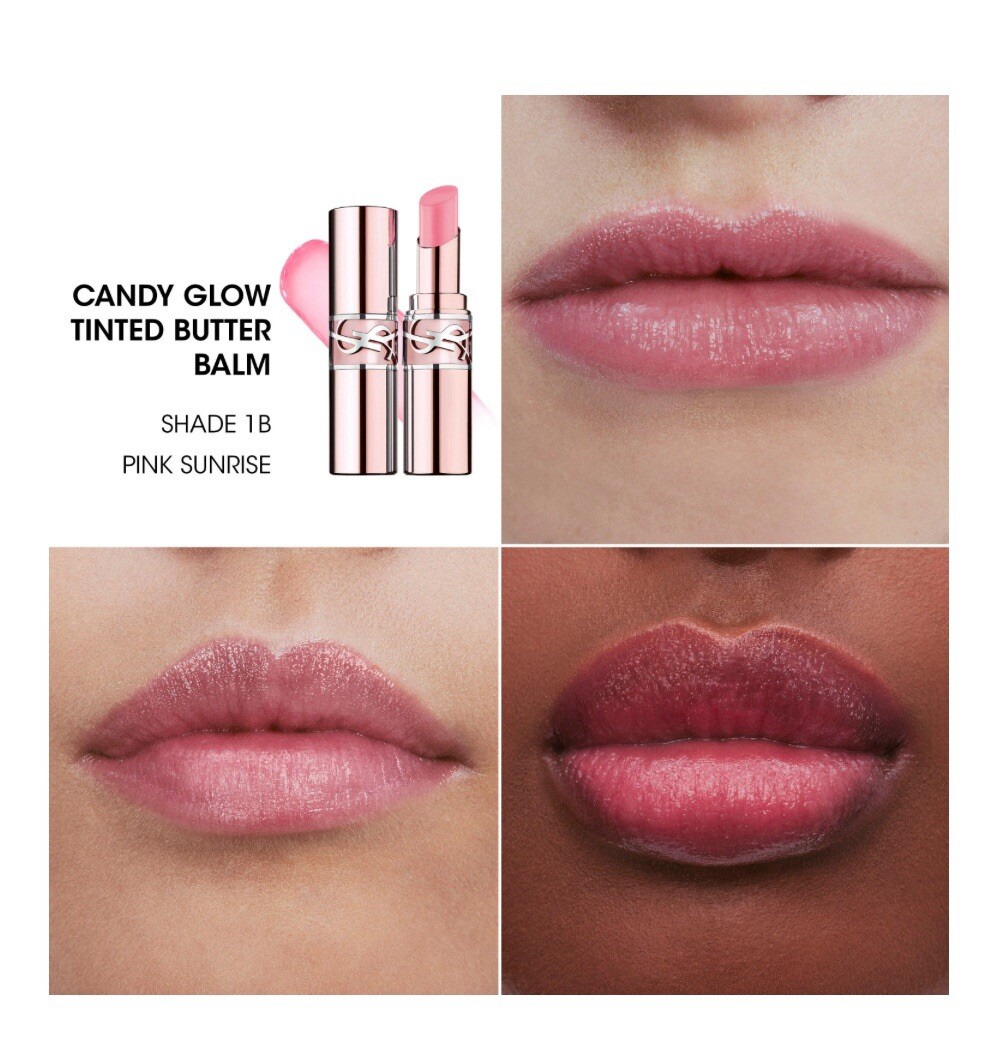 YSL Loveshine Candy Glow 1B Pink Sunrise, Sheer-Shine Colour YSL Loveshine Candy Glow 1B Pink Sunrise, Sheer-Shine Colour