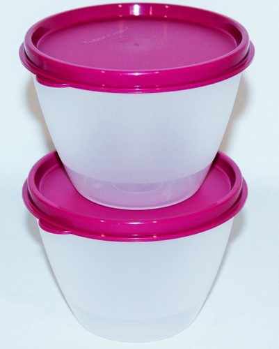 Brand New TUPPERWARE Refrigerator Bowls 14 Oz Stacking Containers Set ...