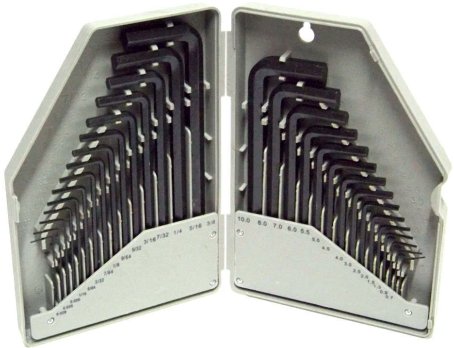 Electronix Express 30 Piece Hex Key Wrench Set-SAE/MM, 48% OFF