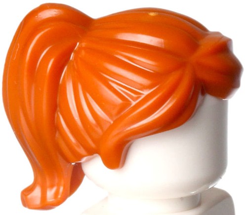 LEGO Minifigure Hair Ponytail Swept Sideways Female Girl minifig NEW | eBay