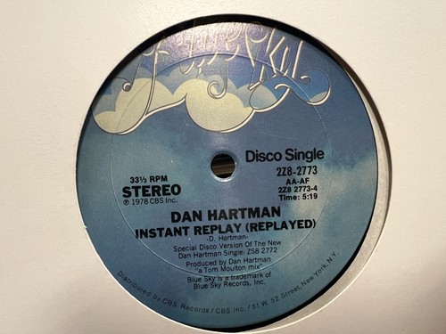 DAN HARTMAN Instant Replay 12" 1978 Blue Sky 2Z8-2773 DISCO | eBay