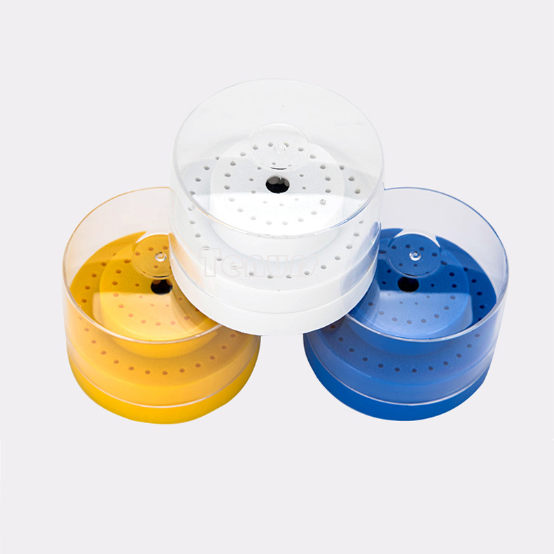 60Hole Round Plastic Bur Holder Burs Block Case Box Diamond Bur ...