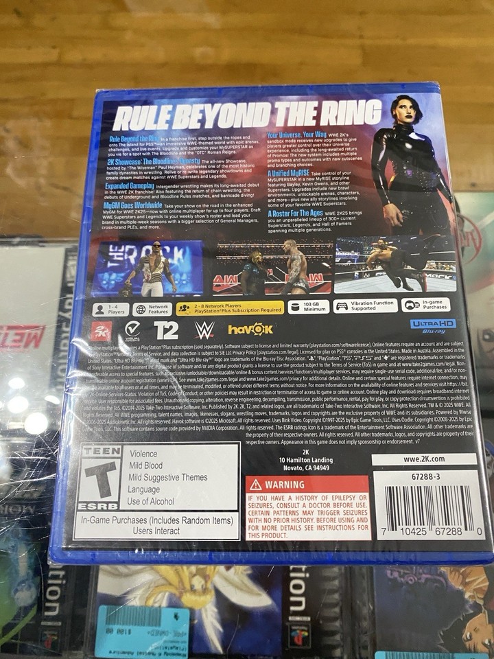 New (Opened) WWE 2K25 PlayStation 5 [Physical] Video Game PS5 Wrestling ...