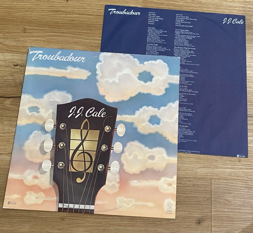 RARE Country Blues Rock LP Record JJ CALE Troubadour SHELTER VG++ ...