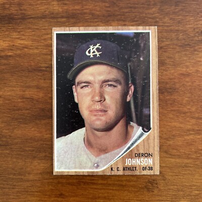 1962 Topps Baseball Deron Johnson Kansas City Athletics Card #82 | eBay