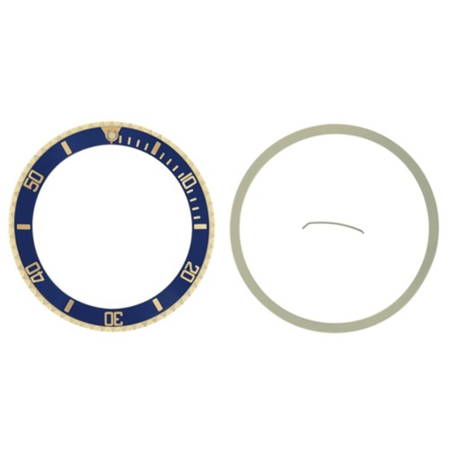 18KY Bezel, Insert & Spring Kit For Rolex Sapphire Model Sub 16613 ...