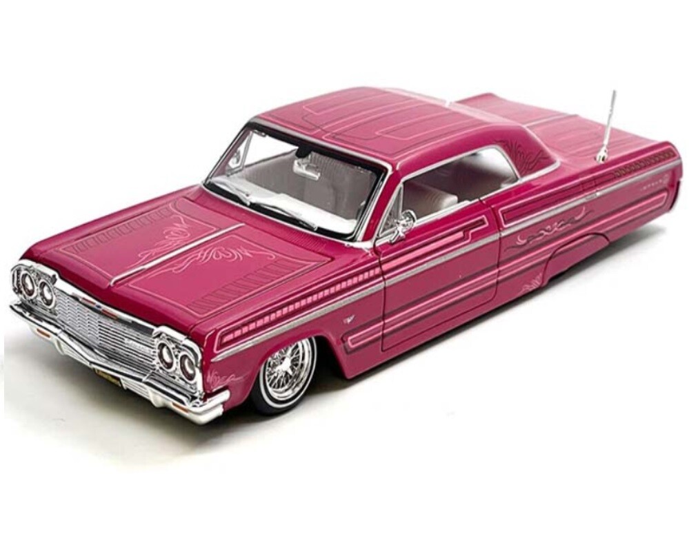 1964 Chevrolet Impala SS Lowrider Pink w/ Graphics Lowriders Maisto ...