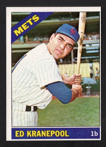 1966 Topps Baseball Card #212 Ed Kranepool New York Mets EX-MT+ *ae | eBay