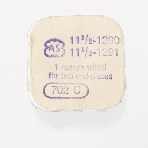 AS 1290, 1291, 1510 Escape Wheel Watch Part 702/231 New Old Stock ...