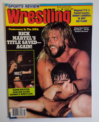Sports Review Wrestling October 1985 Magazine Ric Martel Wendi Richter ...