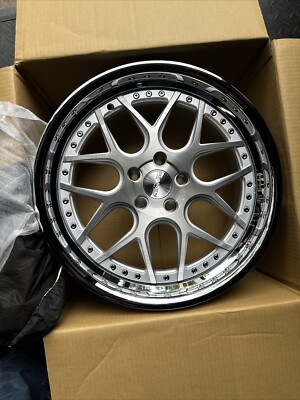 20" Rennen Wheel CSL 2 Silver with Chrome Step Lip Rim | eBay