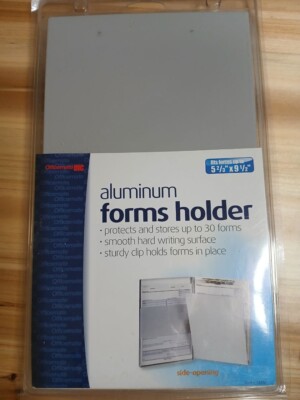 Officemate Aluminum Forms Holder Letter Size 5 2/3''x9 1/2'' 30 Page ...