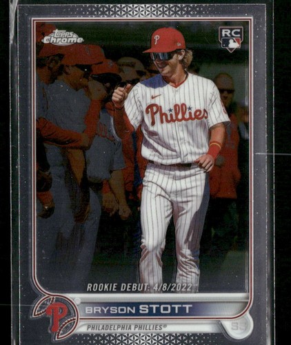 2022 Topps Chrome Update Bryson Stott RC #USC128 Philadelphia Phillies ...