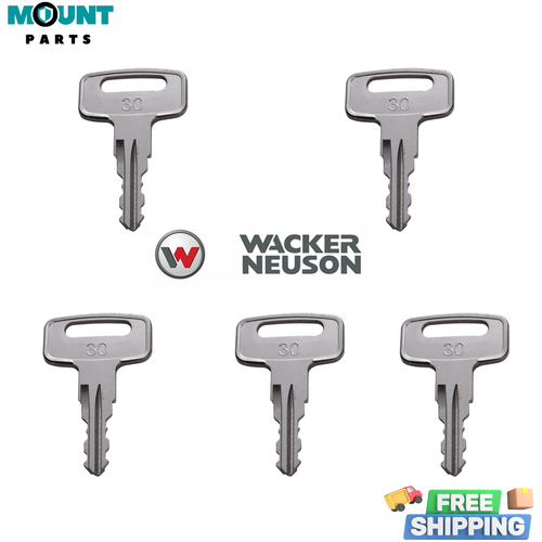 5 Wacker Neuson Roller Multipurpose Heavy Equipment Ignition Key 160431 ...