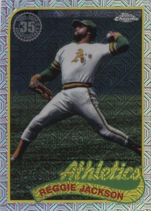 2024 Topps Update Series - 1989 Topps Chrome Silver Pack Reggie Jackson ...
