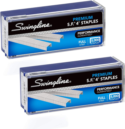 Swingline Staples, 2 Pack, S.F. 4, Premium for Desktop Staplers, 1/4 ...
