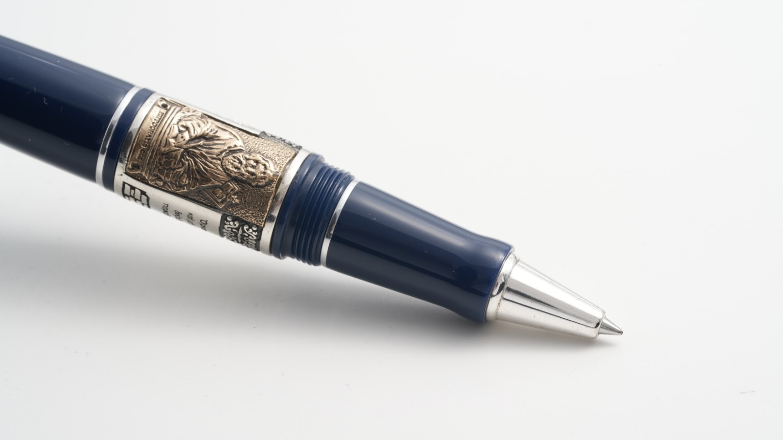 Marlen Ippocrate (Hippocrates) Rollerball Pen Silver Rod of Asclepius # ...