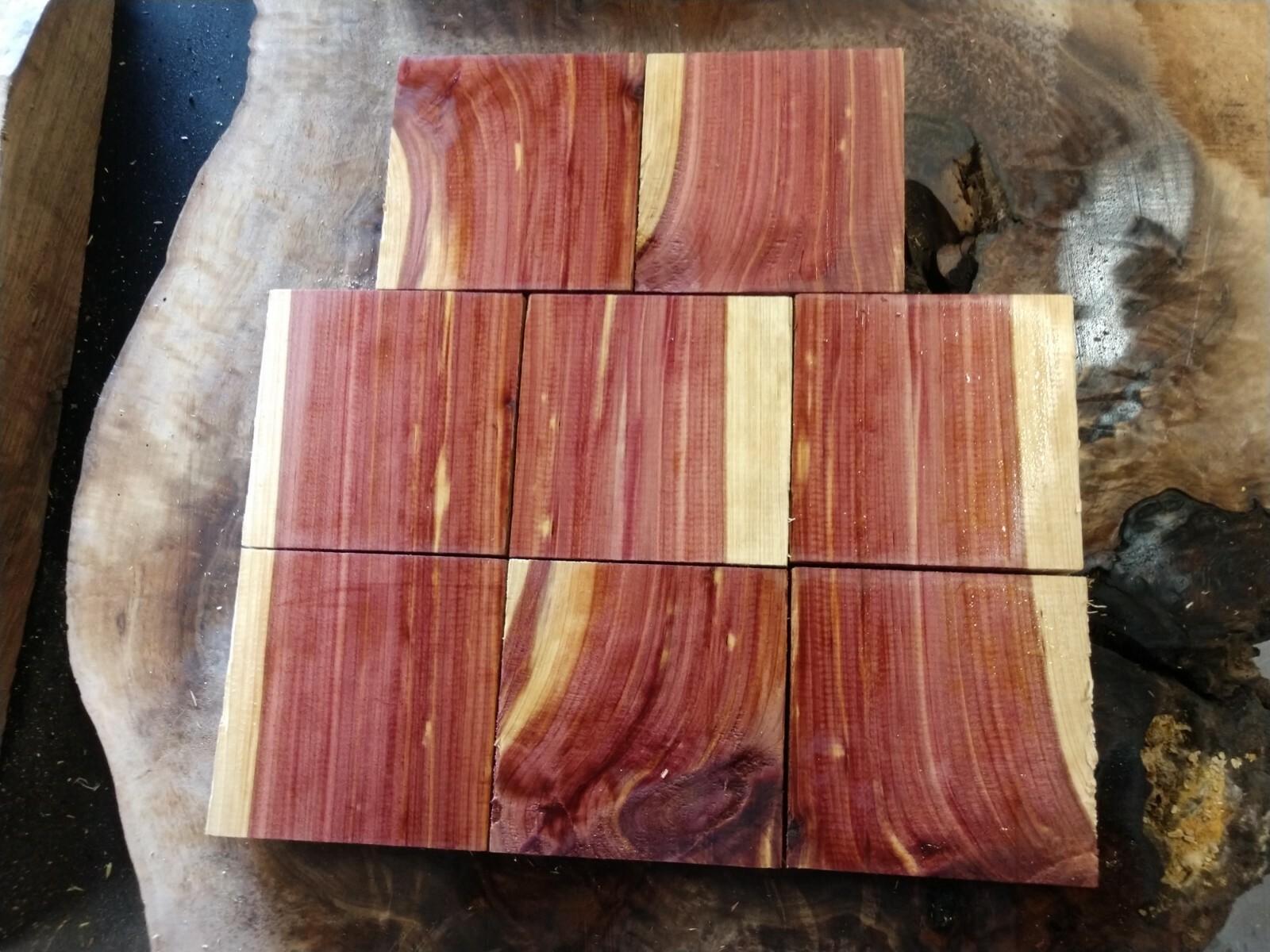 Aromatic red Cedar pot call blanks 1x4x4 | eBay