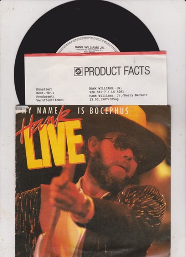 7 " Hank Williams JR. - my name is Bocephus | eBay