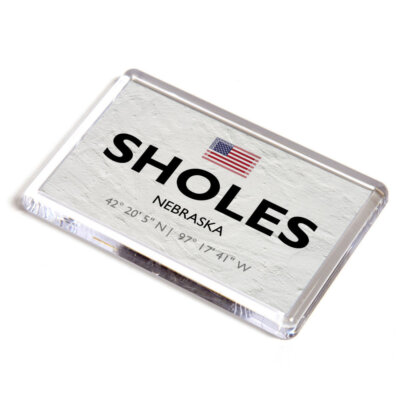 FRIDGE MAGNET - Sholes - Nebraska - USA - Lat/Long | eBay UK