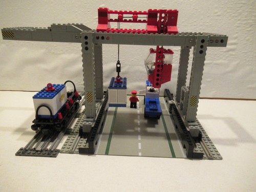 (AH 7) LEGO 7823 container crane depot railway with ba complete | eBay