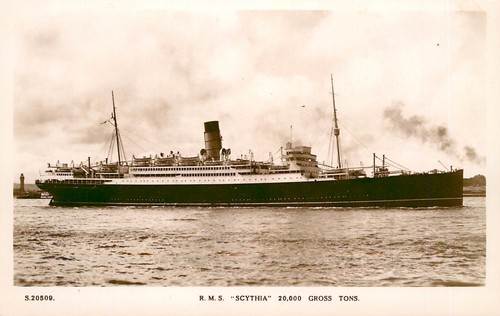 RMS SCYTHIA - REAL PHOTO POSTCARD | eBay UK