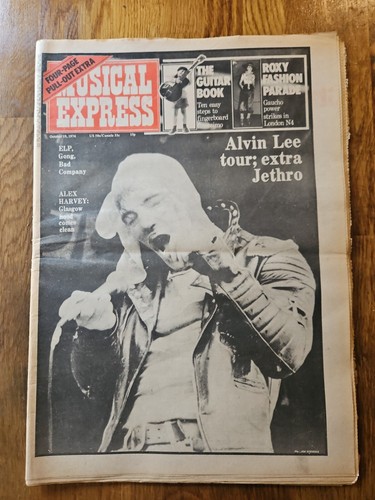 NME New Musical Express October 19th 1974 Alvin Lee Cover John Lennon ...