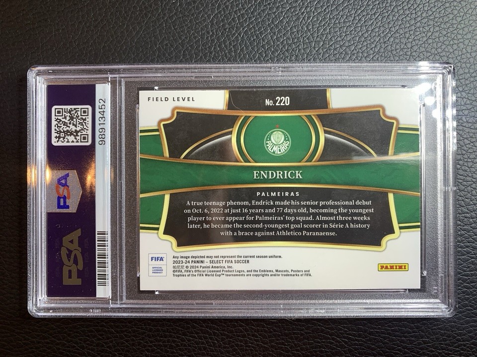 PSA 10!! 2023-24 Select FIFA - Endrick Rookie Field Level | eBay